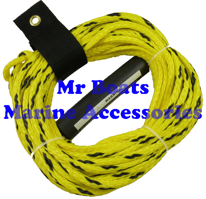 WATER SKI BISCUIT TUBE ROPE 60ft with EVA Float & Rope Keeper. High ...